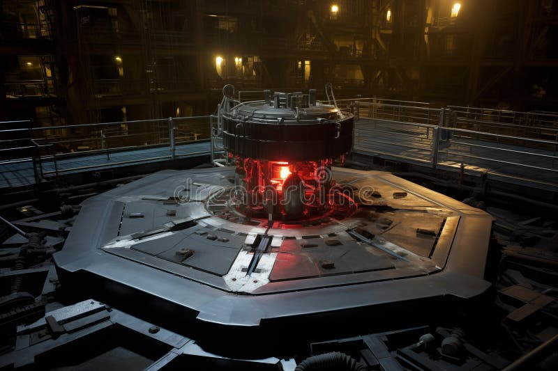 Lead Shielding Surrounding Reactor, Indicating Safety Measures ...