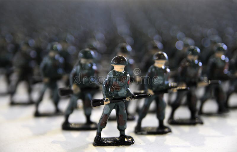 Lead Soldiers (Toy Soldiers) Stock Image - Image of camouflage, lead ...