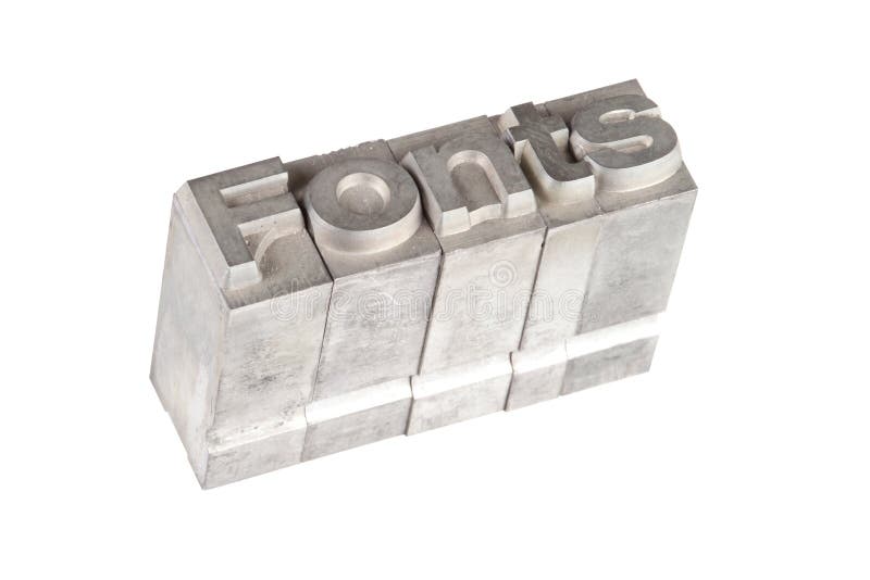 Lead type letters stock image. Image of print, lead, font - 58273079