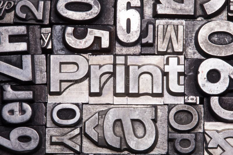Lead type letters stock photo. Image of vintage, print - 58309812