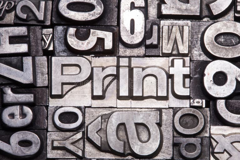 Lead type letters stock photo. Image of vintage, print - 58309812