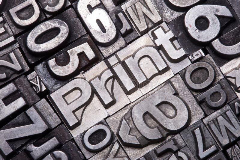 Lead type letters stock image. Image of advertisement - 58309889