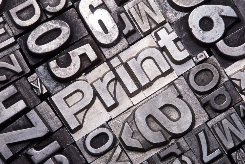 Lead type letters stock image. Image of advertisement - 58309889