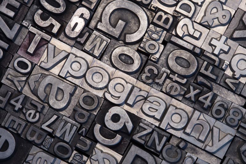 Lead type letters stock image. Image of macro, typeset - 58300049