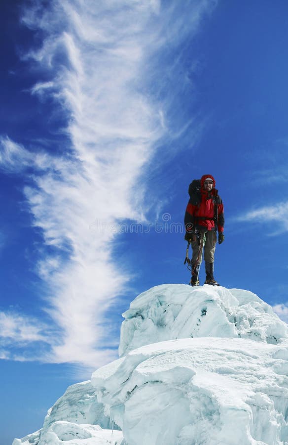 Leader stock image. Image of hike, active, leader, climbing - 2200955