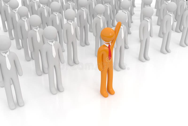 Leader stock illustration. Illustration of ideas, horizontal - 26721072