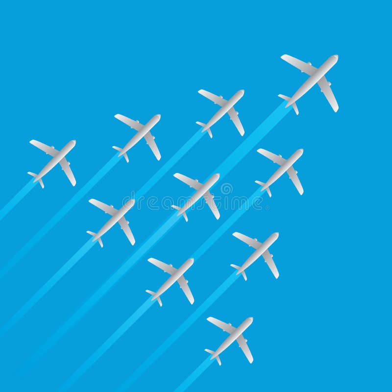 Leader Airplane Jet Flying Arrow Model Isolated Vector Stock Vector ...