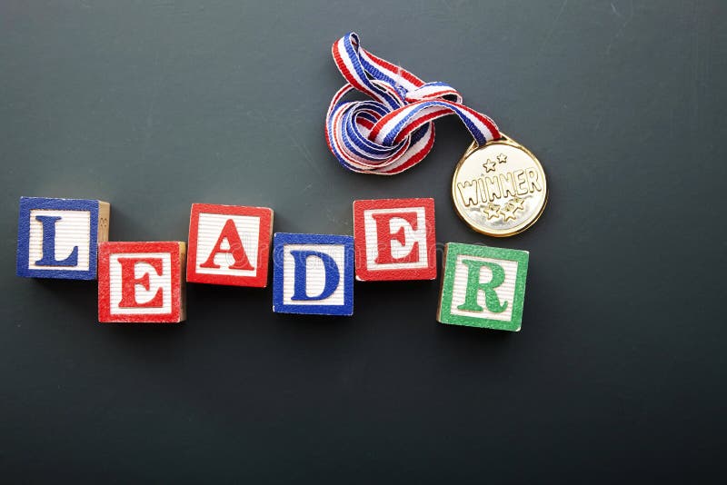 Red Alphabet Leader of Letters Stock Photo - Image of management ...