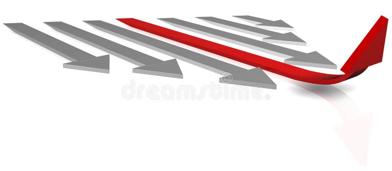 Leader arrow stock illustration. Illustration of growth - 25945437