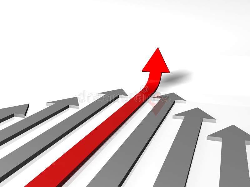 Leader arrow stock illustration. Illustration of outlook - 25945451