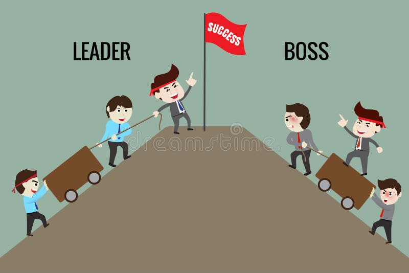Leader or Boss, template stock illustration. Illustration of marketing ...