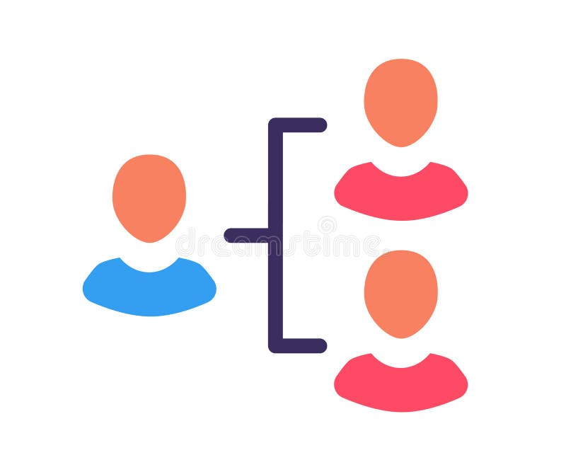 Leader Branch Team Single Isolated Icon with Flat Style Stock Vector ...