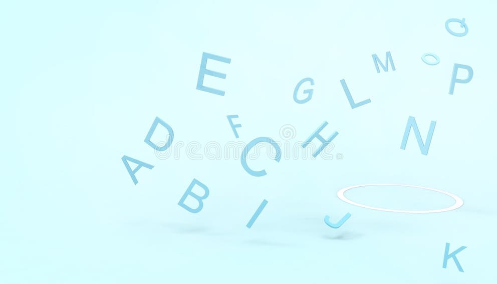 Leader Concept and Ideas Alphabet Random Floating Paper Exploded ...