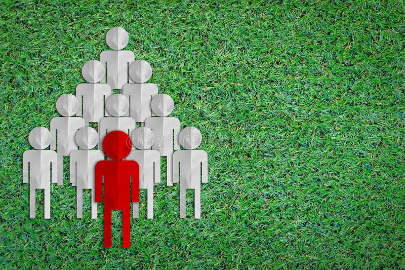 Leader Concept Red Man Front Row Stock Photos - Free & Royalty-Free ...