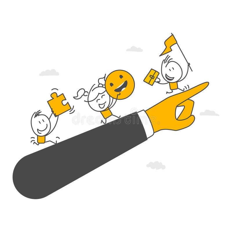 The Leader Directs the Team Members, the Work Direction is To Achieve ...