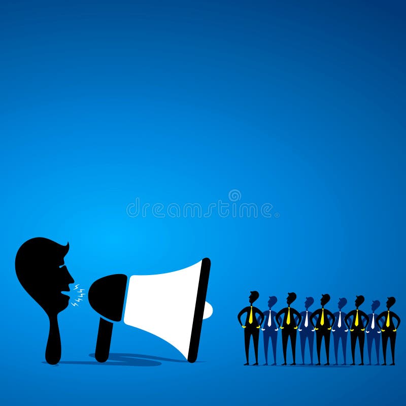 Leader discuss with team stock vector. Illustration of manager - 41372343