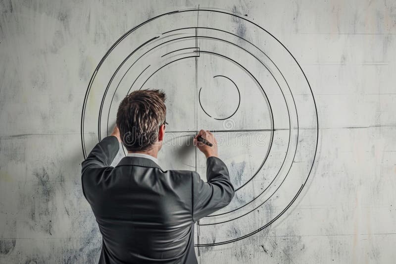 A Leader Drawing a Circle Outside the Lines Illustrating the Importance ...