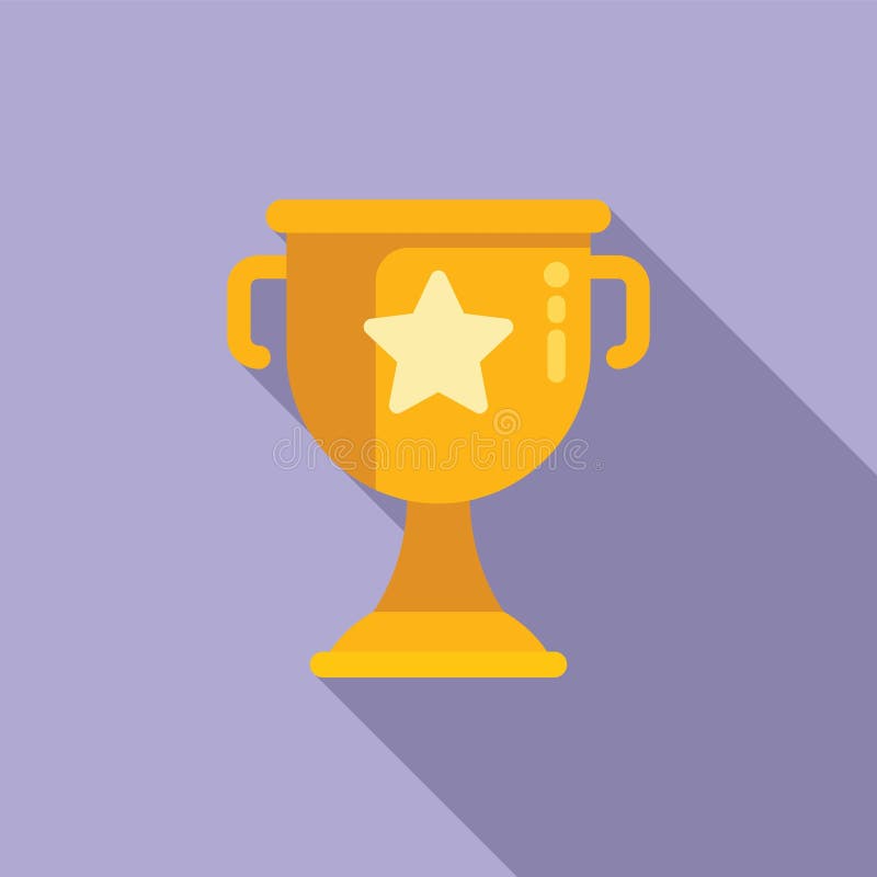 Leader Gold Cup Icon Flat Vector. Leadership Prize Stock Vector ...