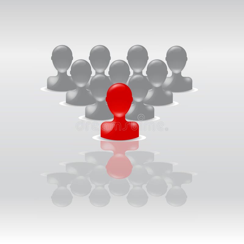 Leader group stock vector. Illustration of hierarchy - 13244801