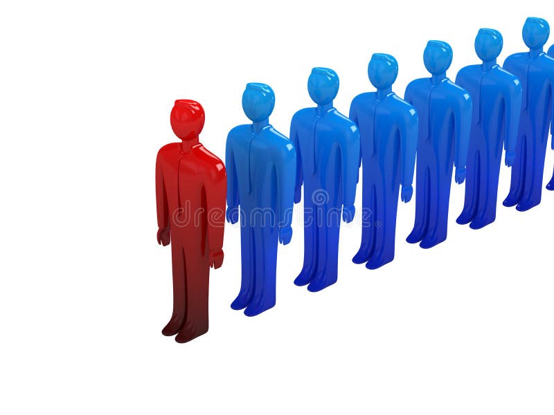 The leader of group stock illustration. Illustration of choice - 23691844