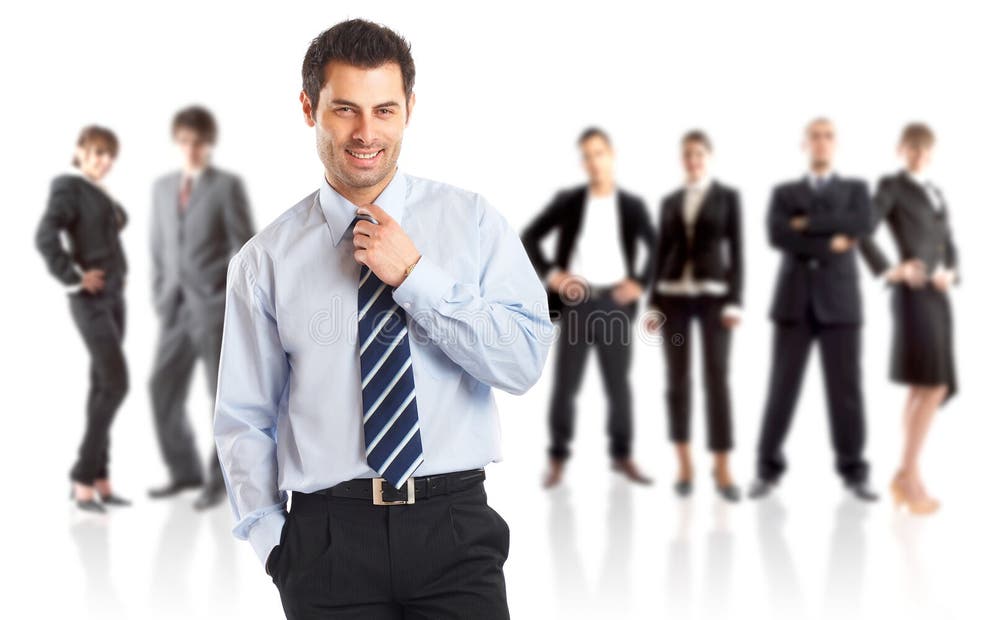 Leader and his team stock image. Image of team, teamwork - 8648441