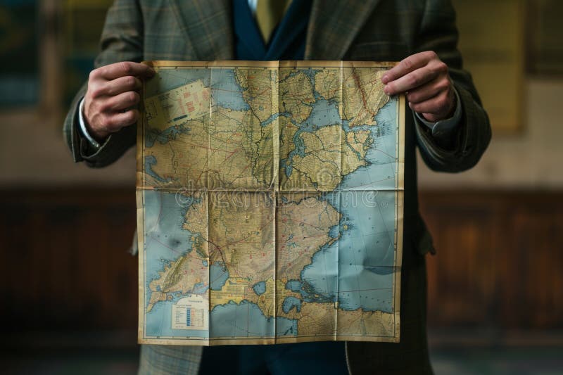 A Leader Holding a Map Upside Down Illustrating the Unconventional and ...