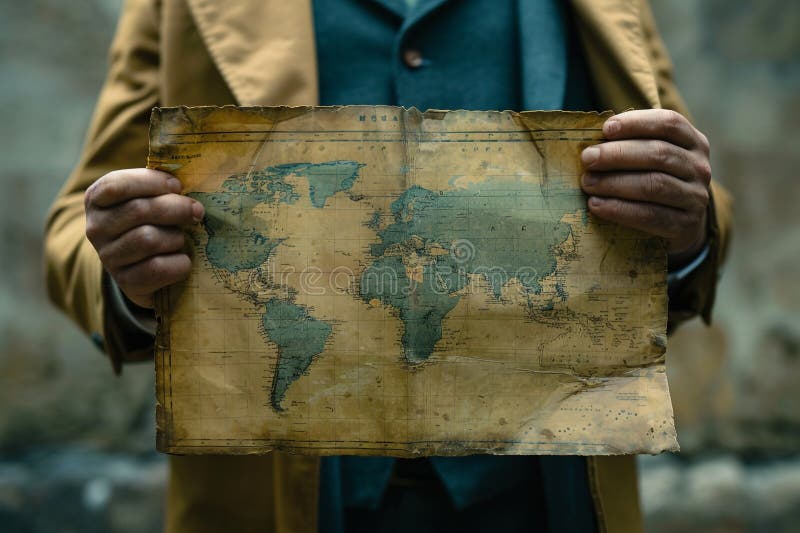 A Leader Holding a Map Upside Down Illustrating the Unconventional and ...