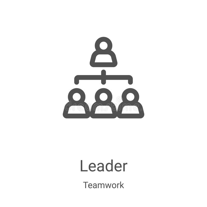 Leader Icon Vector from Teamwork Collection. Thin Line Leader Outline ...