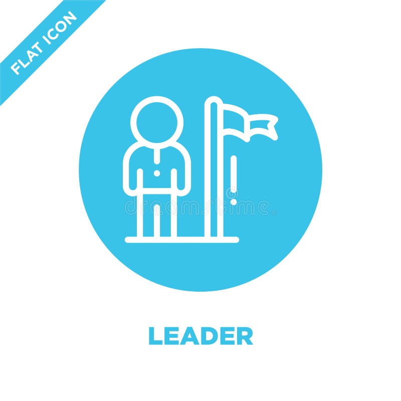 Leader Icon Vector from Teamwork Collection. Thin Line Leader Outline ...