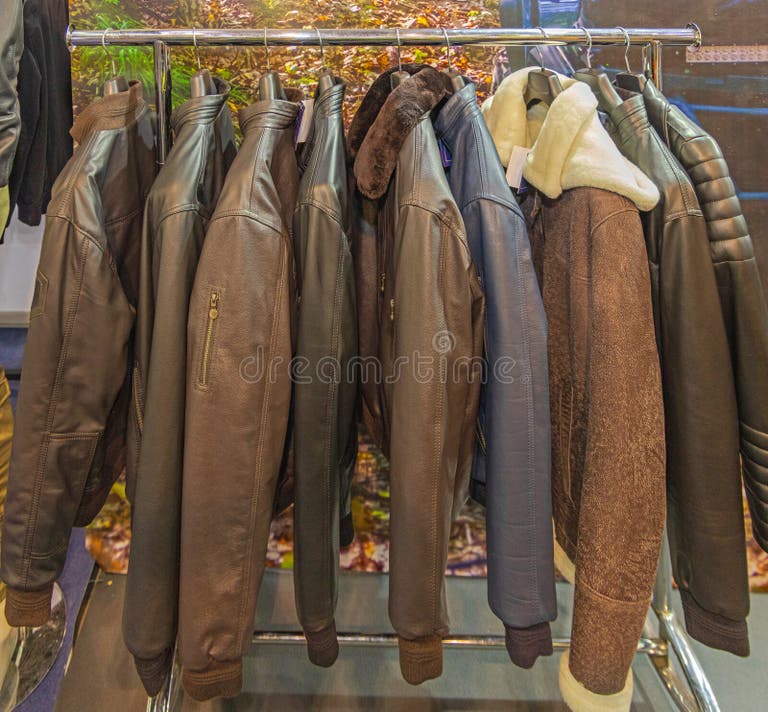 Leader Jackets Rack stock photo. Image of collection - 362166152