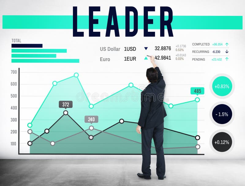 Leader Leadership Authority Chief Coach Concept Stock Illustration ...