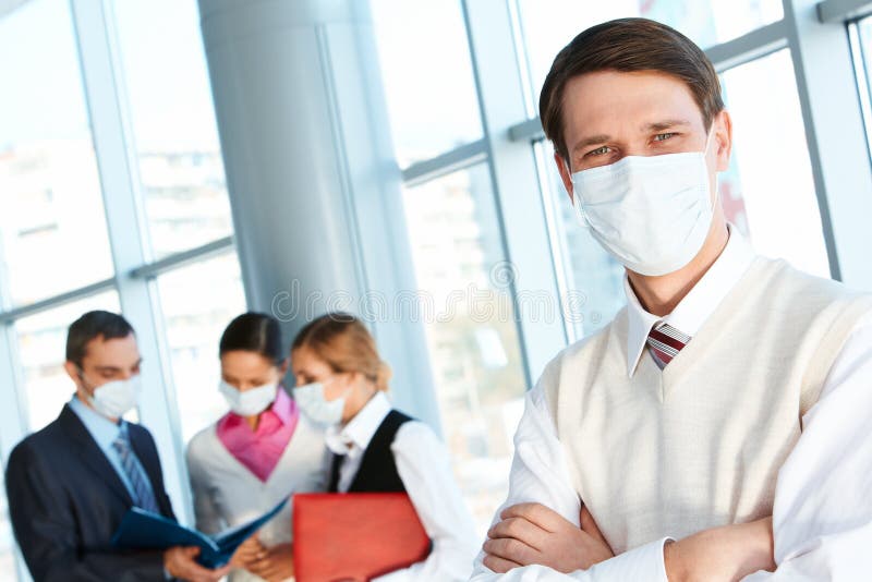 Leader in mask stock photo. Image of face, female, leadership - 12515210