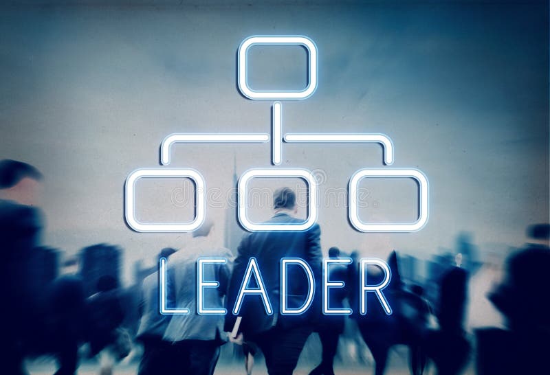 Leader Organization Chart Business Company Concept Stock Photo - Image ...