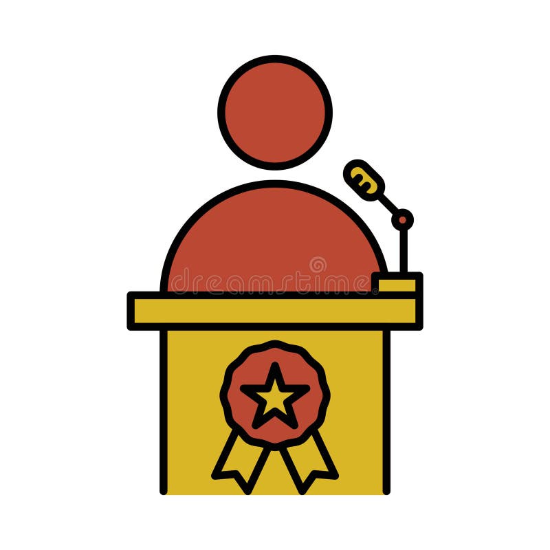 Leader, Politician, Man, Speech, Politician Conference Icon Stock ...