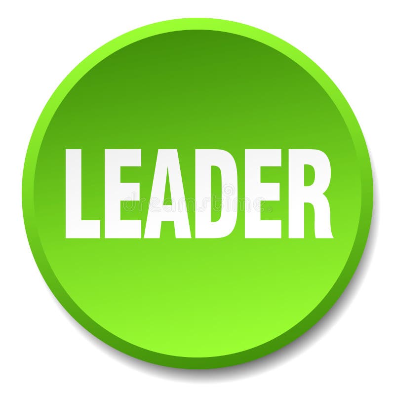 Leader Green Round Button Stock Illustrations – 201 Leader Green Round ...