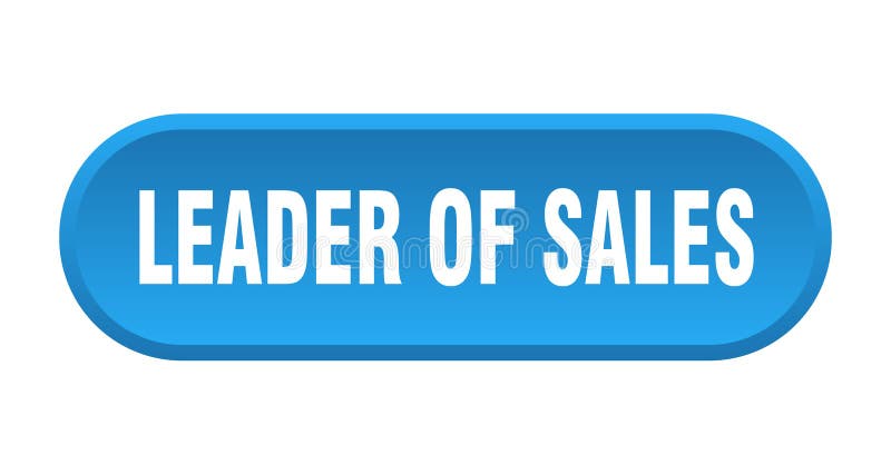 Leader of sales button stock vector. Illustration of blue - 196830035