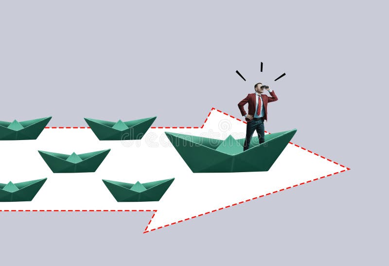 Choosing the Right Path, Leadership. Concept. Stock Photo - Image of ...