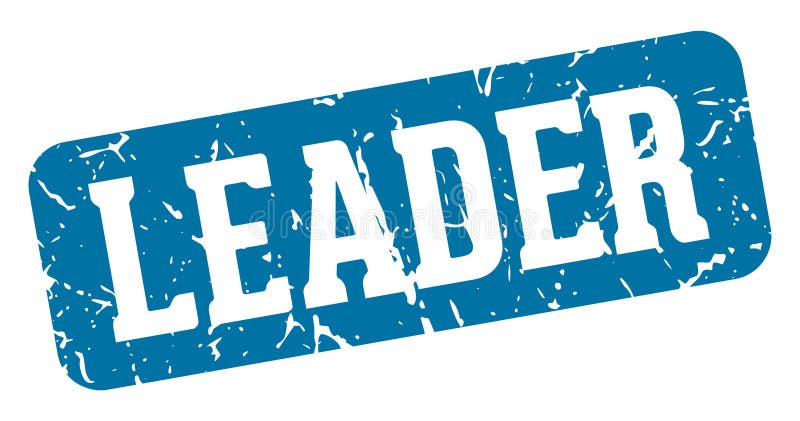 Leader Rectangular Sign. Leader Stamp Stock Vector - Illustration of ...