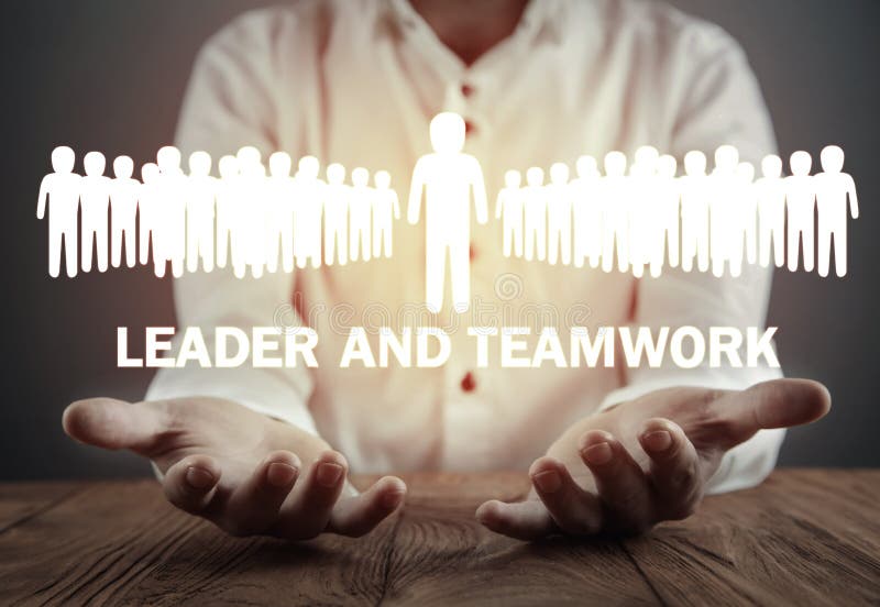 Leader and Teamwork. Business Concept Stock Photo - Image of work ...