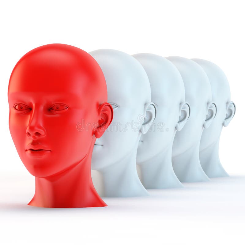 Leader stock illustration. Illustration of female, body - 54893752