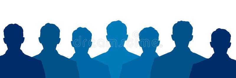 Leader Vector Concept Illustration Banner, Group of Businessmen ...
