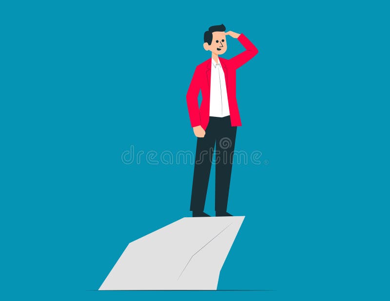 Leader with Vision Statement. Analysis and Strategy Vector Concept ...