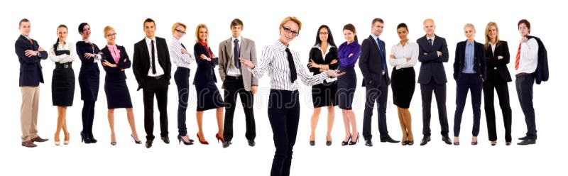 Leader Welcoming To the Team Stock Photo - Image of isolate, company ...