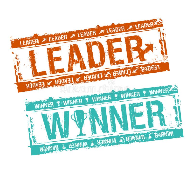 Number one, leader stamp stock illustration. Illustration of label ...