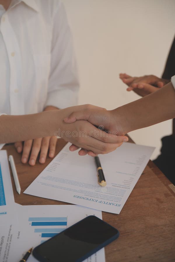 Leaders of Business Organizations Join Hands after the Meeting is ...
