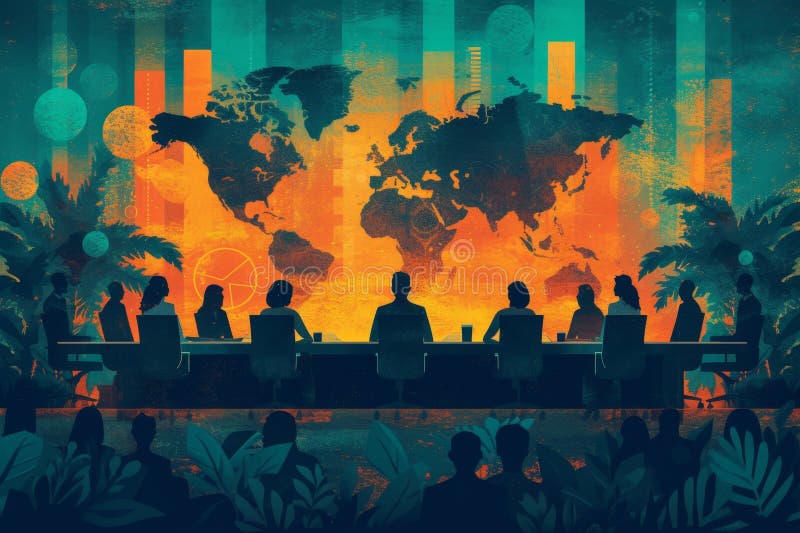 The Leaders of the Countries Gathered at the Table To Discuss Pressing ...