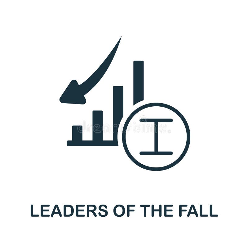 Leaders of the Fall Icon. Monochrome Simple Leaders of the Fall Icon ...