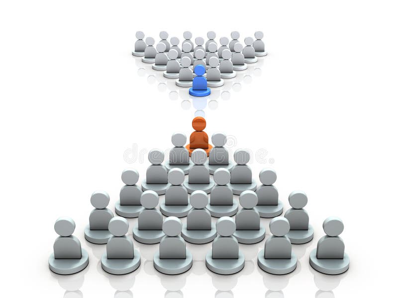 Leaders of Two Opposing Forces. Stock Illustration - Illustration of ...