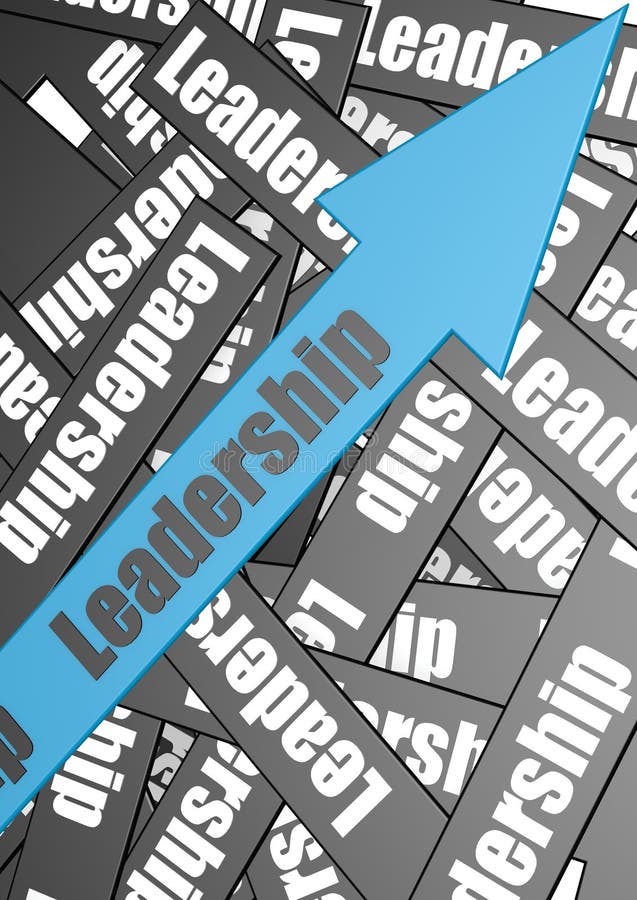 Leadership arrow stock illustration. Illustration of communication ...
