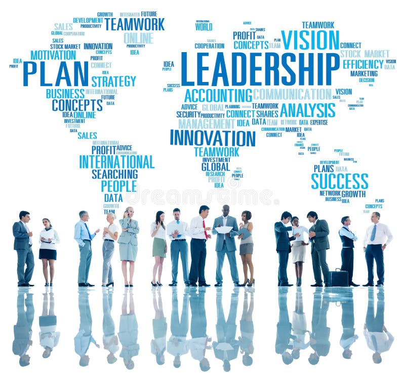 Global Management Training Vision World Map Concept Stock Image - Image ...